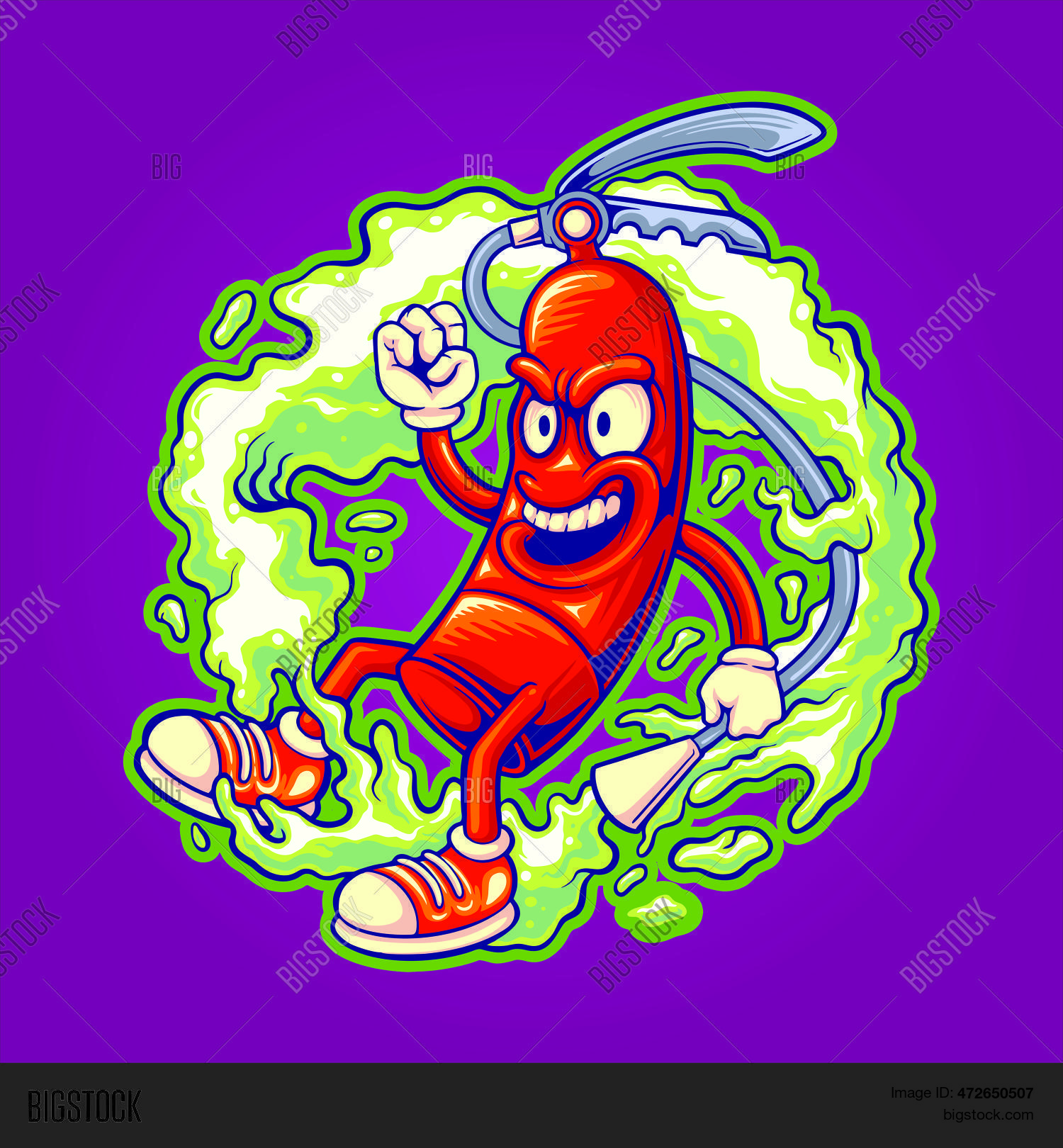 Scary Angry Fire Vector & Photo (Free Trial) | Bigstock