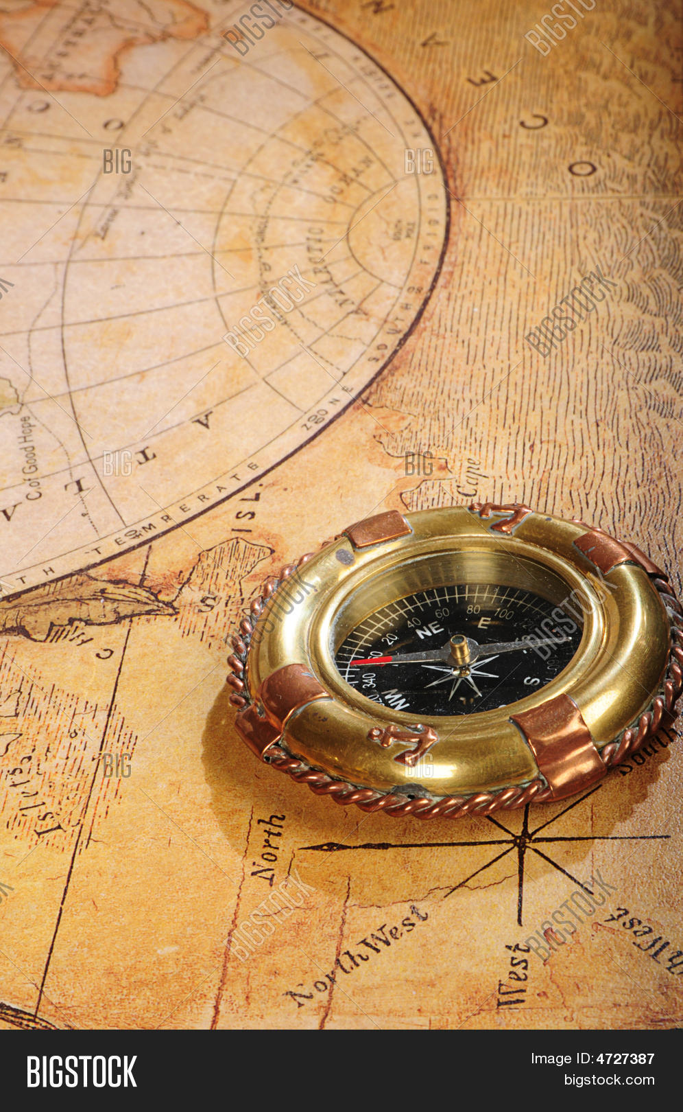 Old-fashioned Compass Image & Photo (Free Trial) | Bigstock