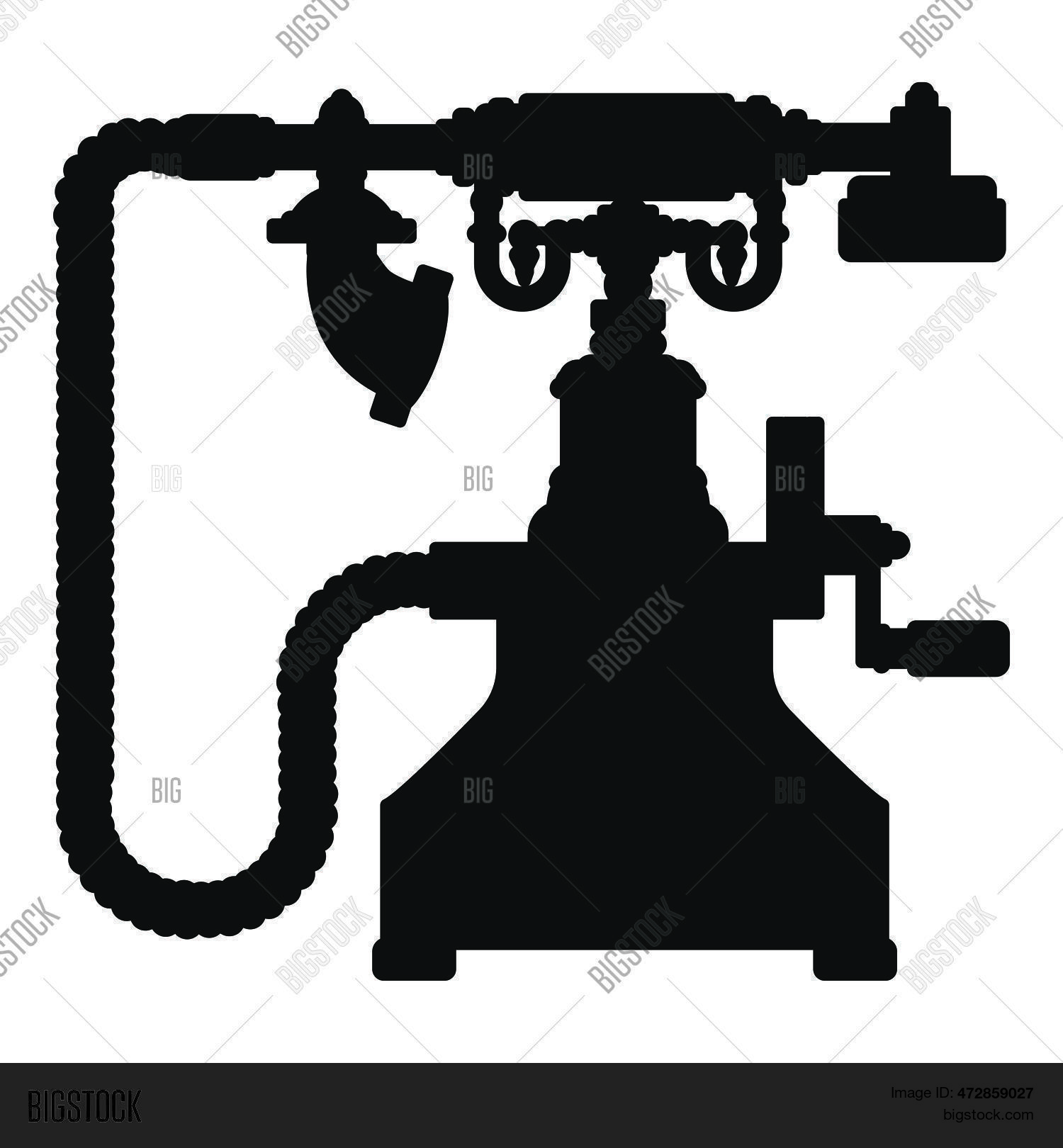 Vintage Phone Retro Vector & Photo (Free Trial) | Bigstock