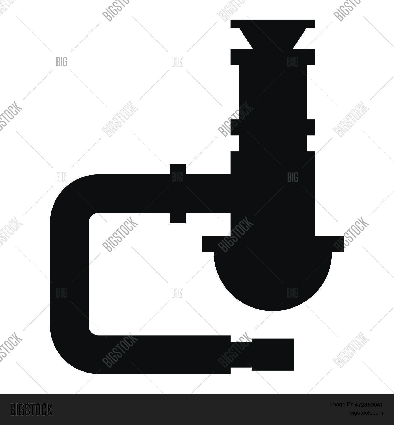 Siphon Plumbing Vector & Photo (Free Trial) | Bigstock