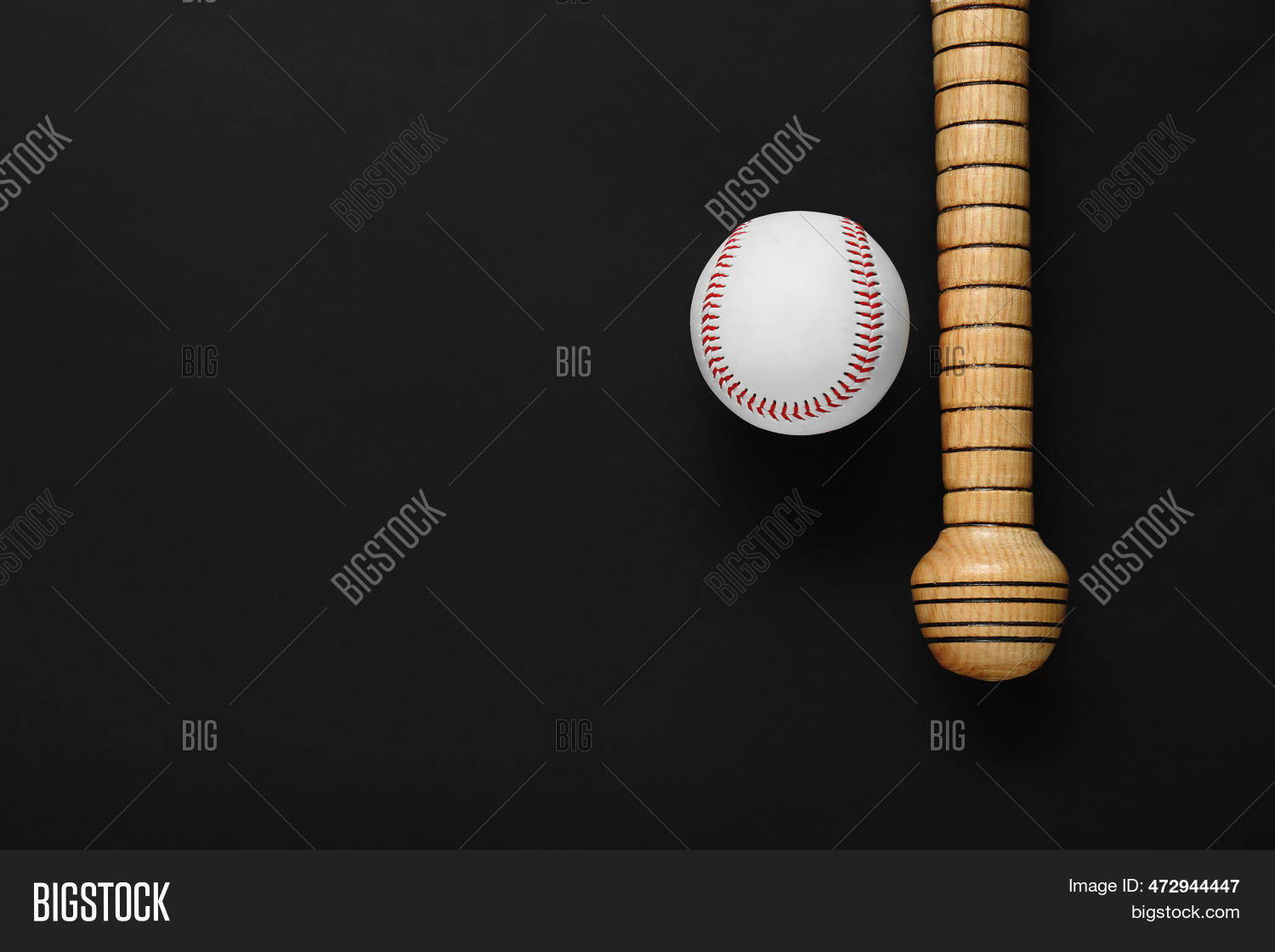 Baseball Bat Black Background