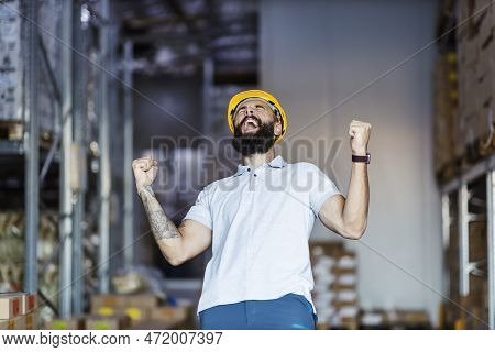 Happy Warehouse Worker Image & Photo (Free Trial) | Bigstock