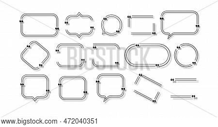 Quote Box Frames Set Vector & Photo (Free Trial) | Bigstock