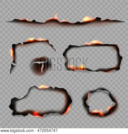 Burn Paper. Borders Vector & Photo (Free Trial) | Bigstock