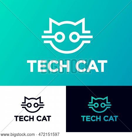 Technical Cat Logo. Vector & Photo (Free Trial) | Bigstock