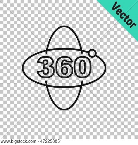 Black Line 360 Degree Vector & Photo (Free Trial) | Bigstock