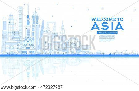 Outline Welcome Asia Vector & Photo (Free Trial) | Bigstock