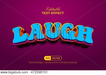 Laugh 3d Text Effect Vector & Photo (Free Trial) | Bigstock