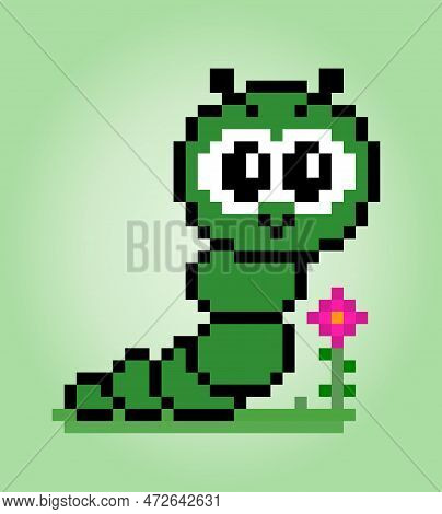 Pixel 8 Bit Leaf Vector & Photo (Free Trial) | Bigstock