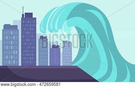 Tsunami Heading Vector & Photo (Free Trial) | Bigstock