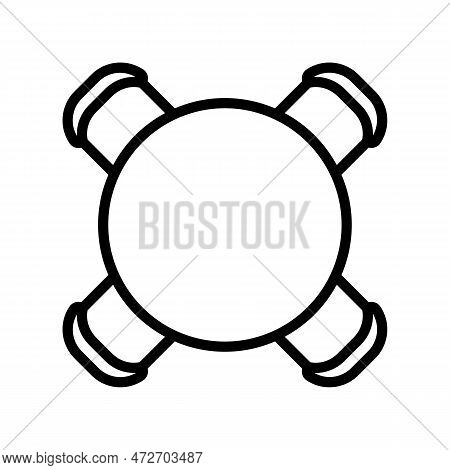 Round Table Chair Top Vector & Photo (Free Trial) | Bigstock