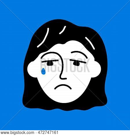 Crying Girl Avatar. Vector & Photo (Free Trial) | Bigstock