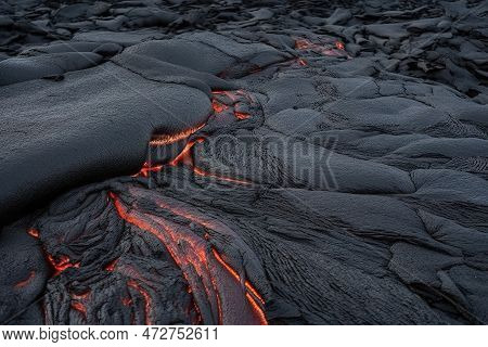 Lava Cracks Earth View Image & Photo (Free Trial) | Bigstock