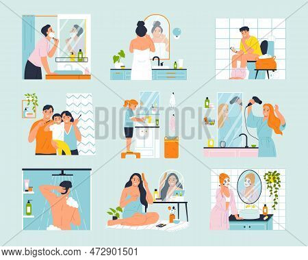 Daily Hygiene Routine Vector & Photo (Free Trial) | Bigstock