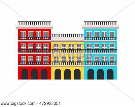 Cuban Colorful Houses Vector & Photo (Free Trial) | Bigstock