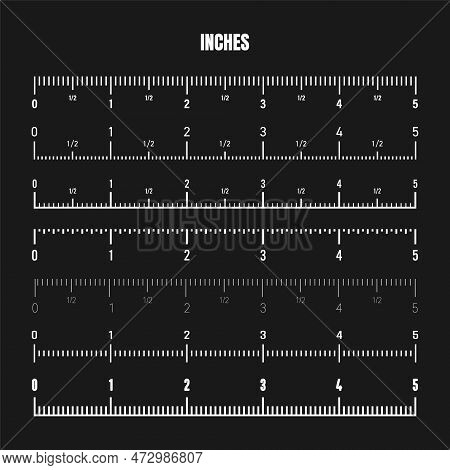 Realistic White Inch Vector & Photo (Free Trial) | Bigstock