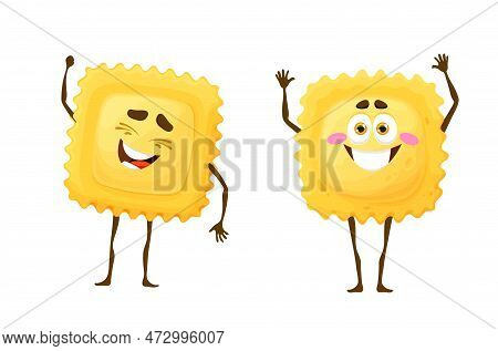 Cartoon Ravioli Pasta Vector & Photo (Free Trial) | Bigstock