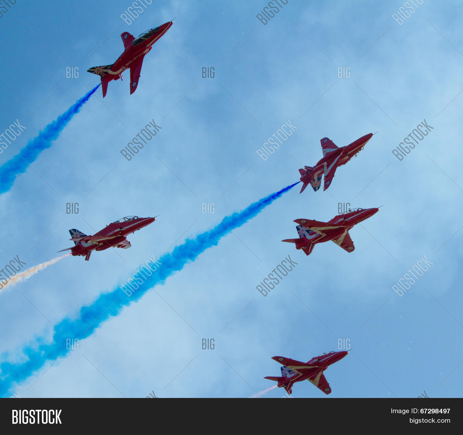 Red Arrows Jet Planes Image & Photo (Free Trial) | Bigstock