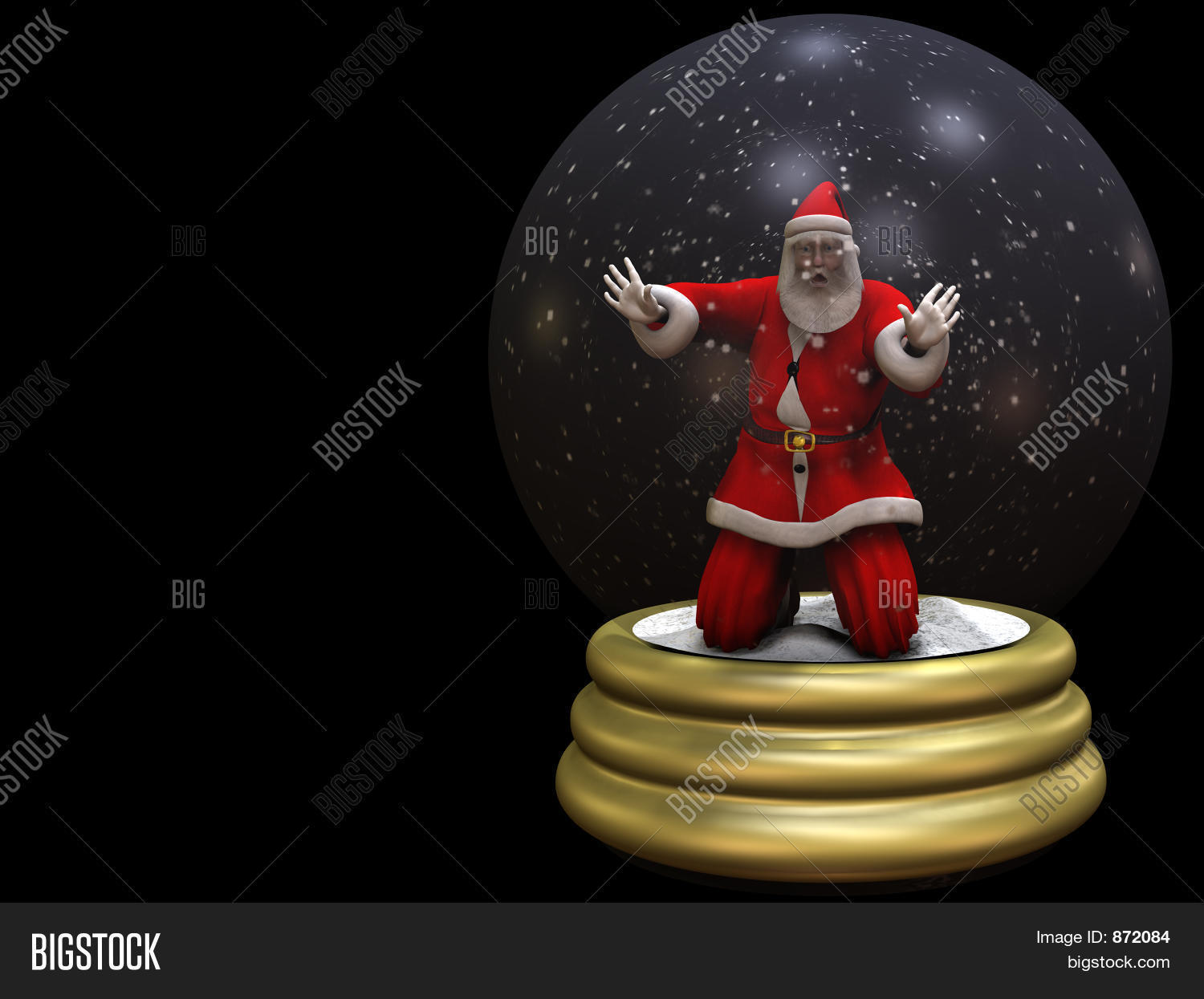 Santa Trapped Snow Image & Photo (Free Trial) | Bigstock