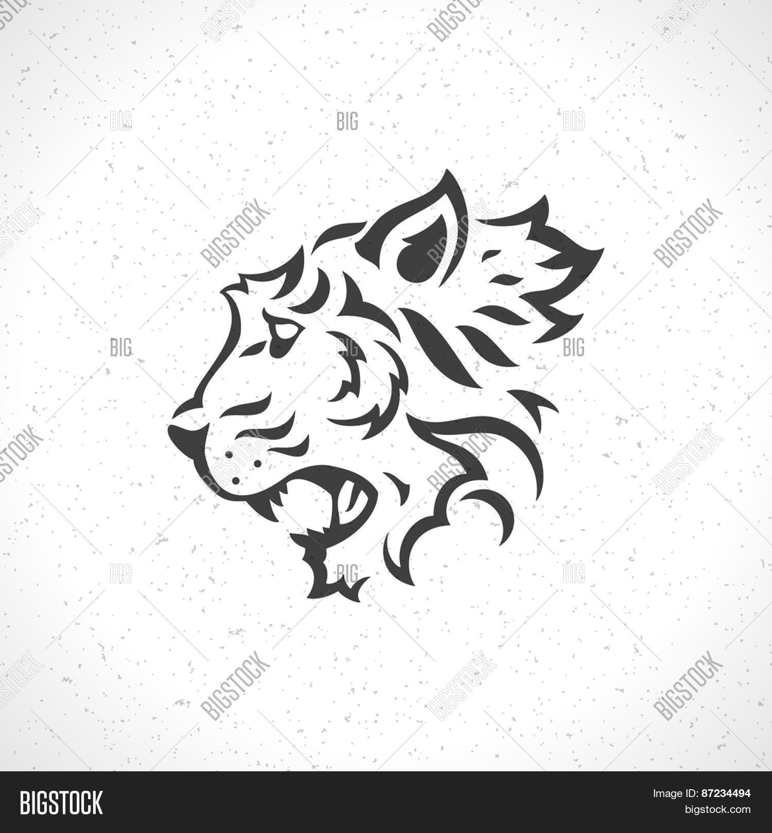 Tiger Face Logo Vector & Photo (Free Trial) | Bigstock