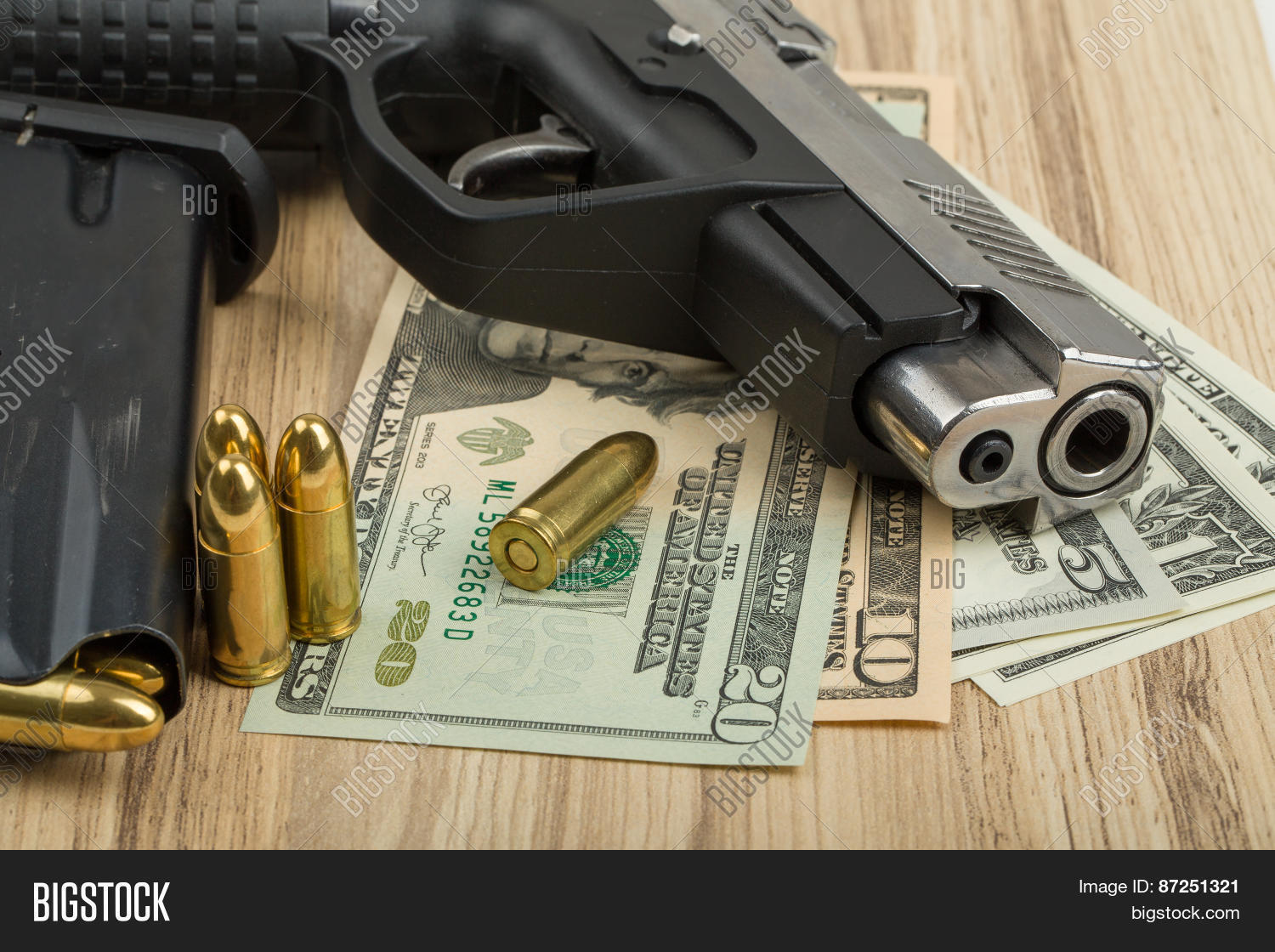 Gun Bullet On Us Image & Photo (Free Trial) | Bigstock