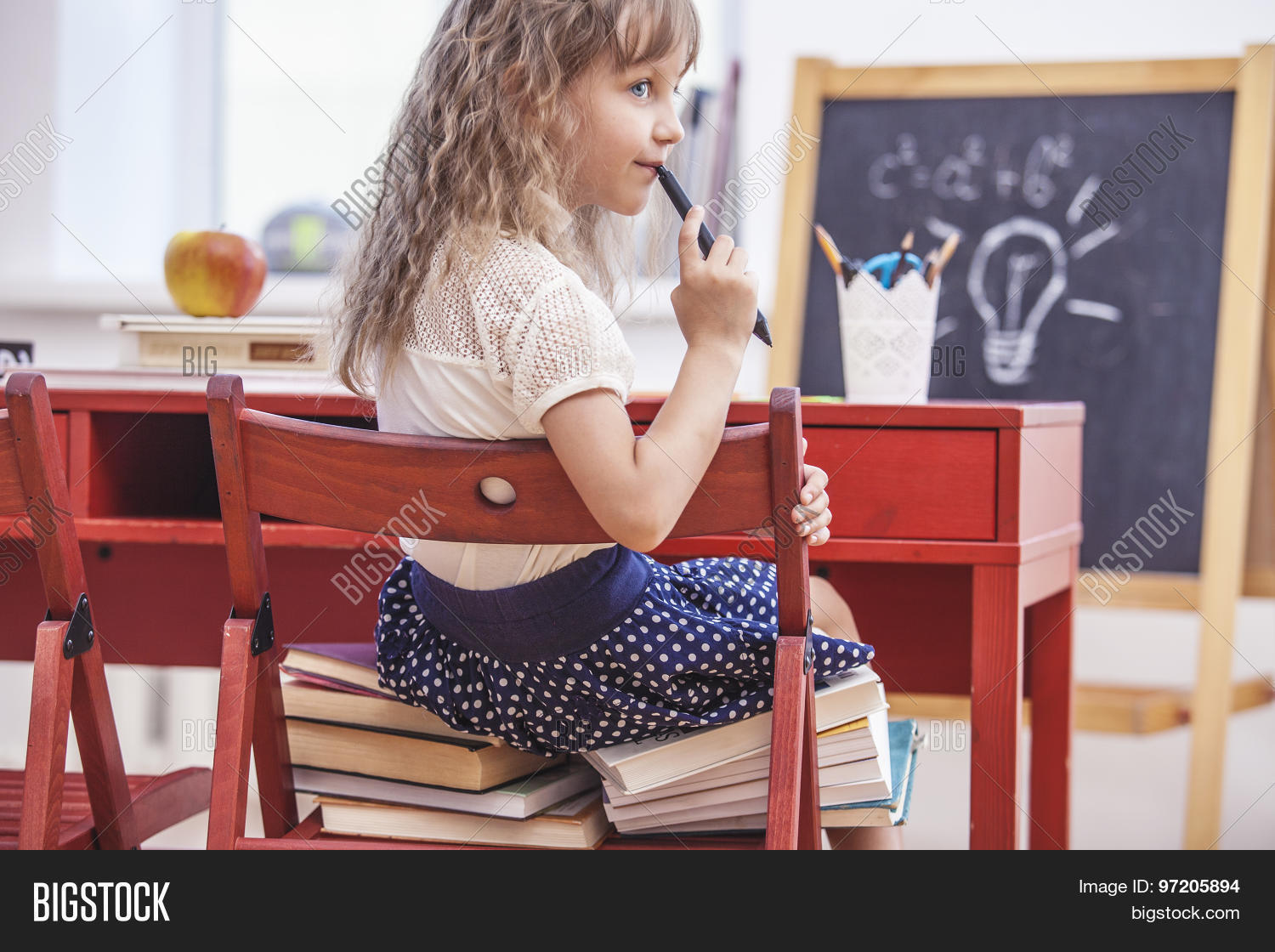 Little Girl Sitting On Image & Photo (Free Trial) | Bigstock