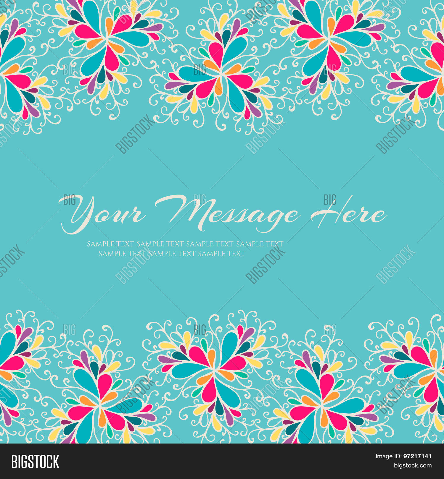 Bright Card. Abstract Vector & Photo (Free Trial) | Bigstock