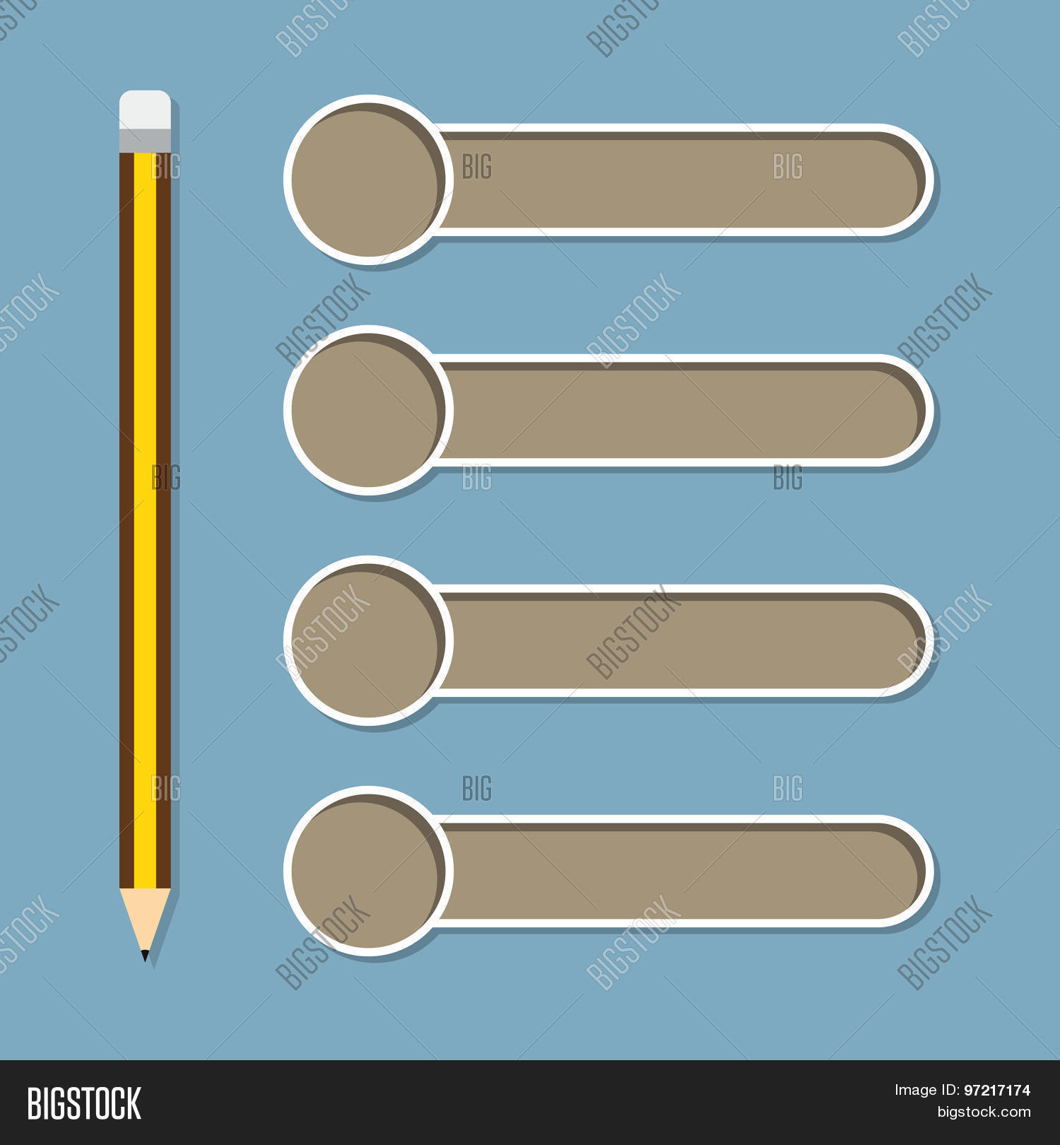 Check List Pencil Vector & Photo (Free Trial) | Bigstock