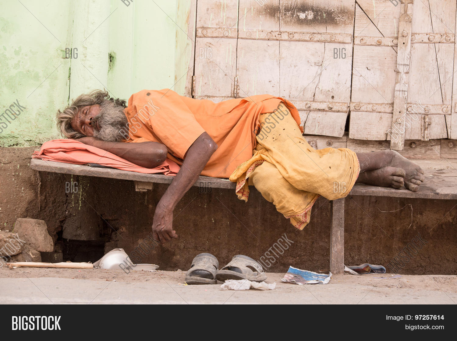 Indian Homeless Man Image & Photo (Free Trial) | Bigstock