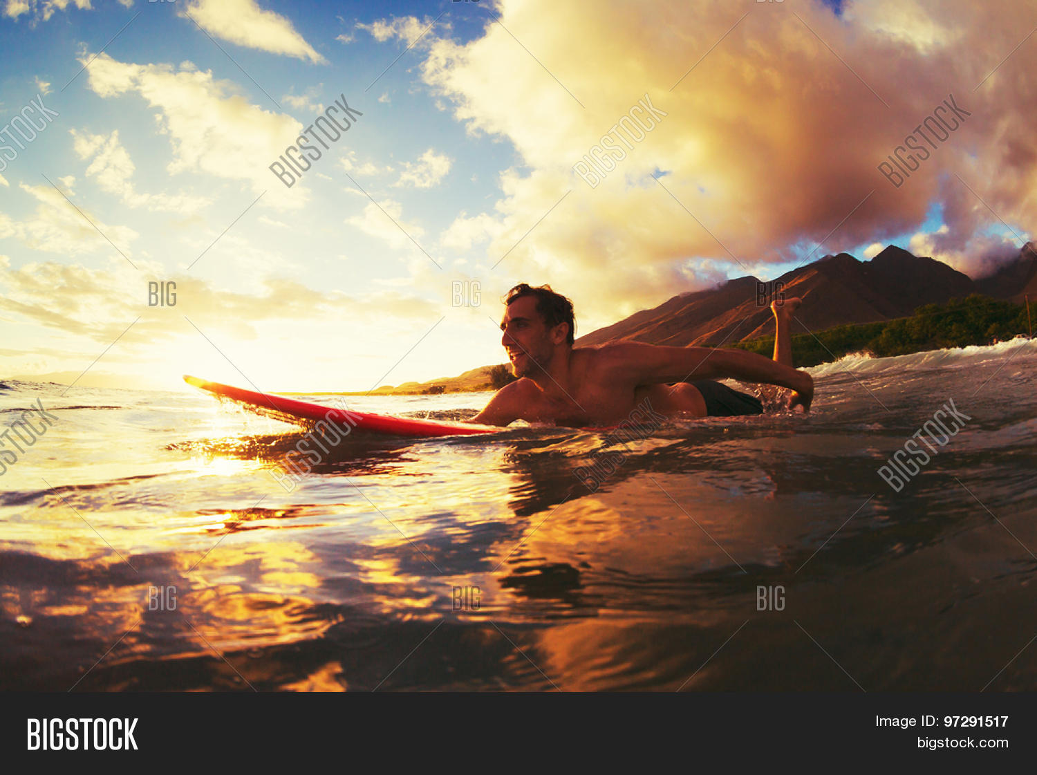 Surfing Sunset. Image & Photo (Free Trial) | Bigstock
