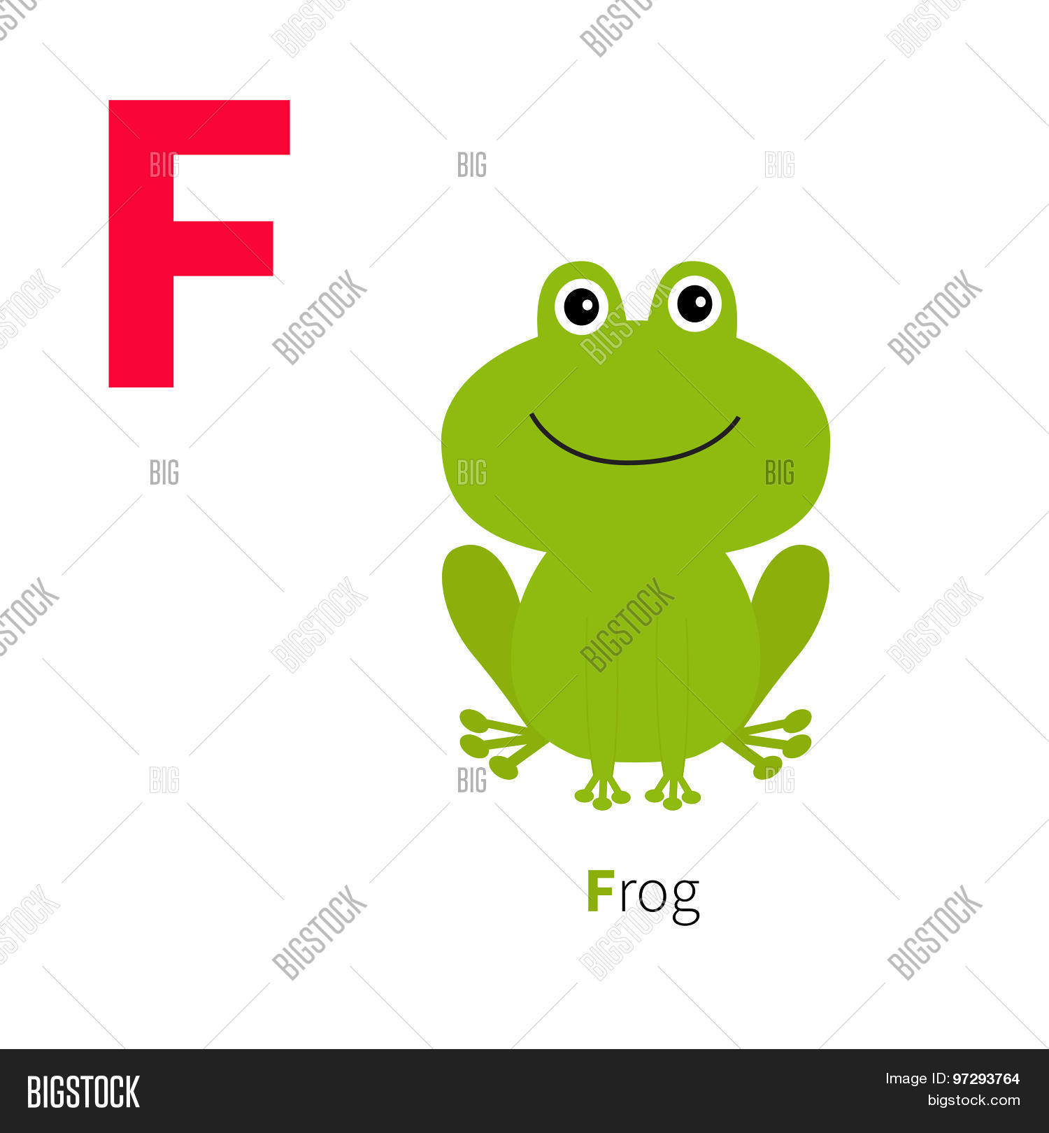 Letter F Frog Zoo Vector & Photo (Free Trial) | Bigstock