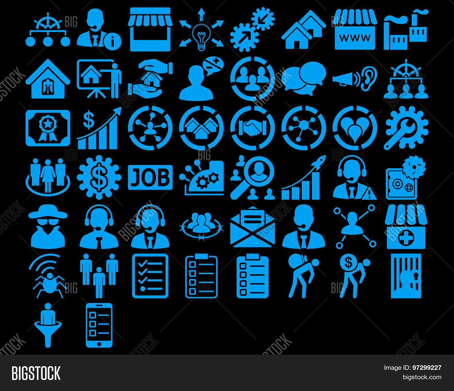 Business Icon Set Vector & Photo (Free Trial) | Bigstock