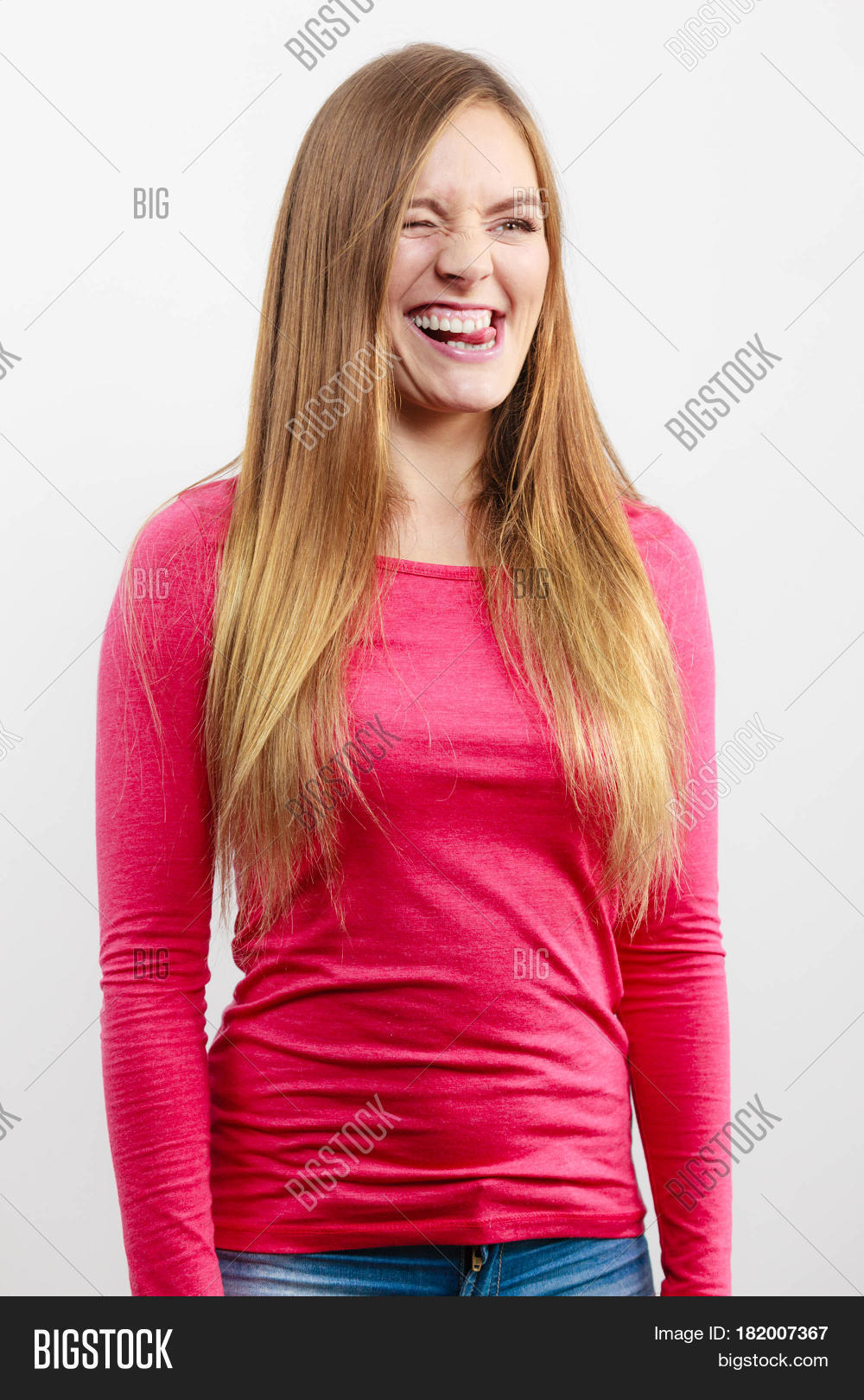 Girl Making Silly Face Image & Photo (Free Trial) | Bigstock
