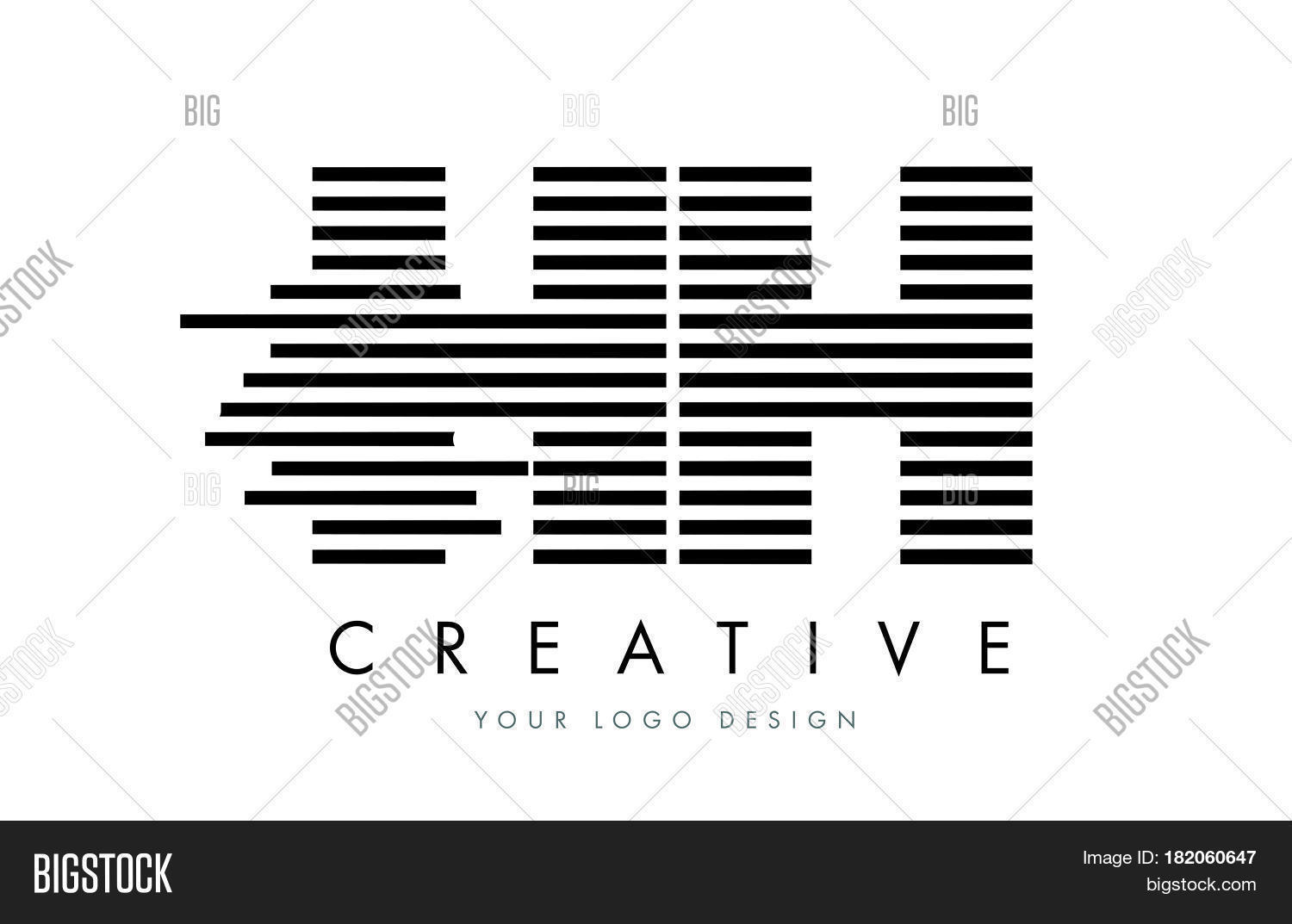Hh H H Zebra Letter Vector & Photo (Free Trial) | Bigstock