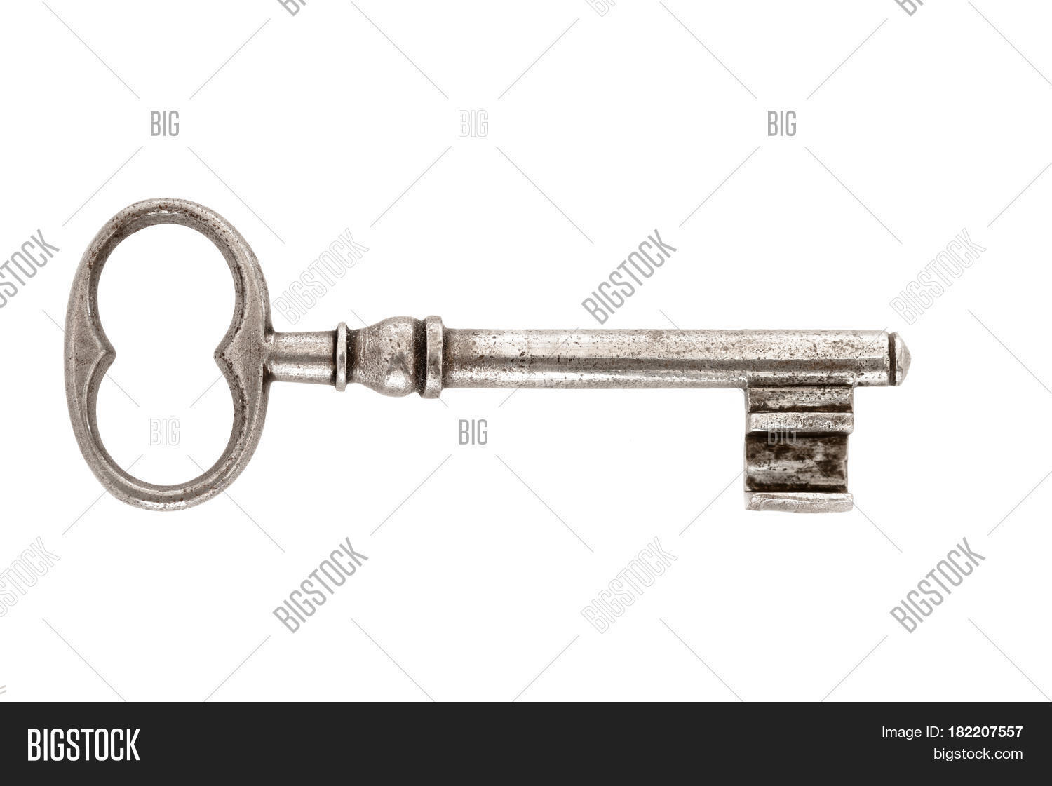 Old Key Front White Image & Photo (Free Trial) | Bigstock