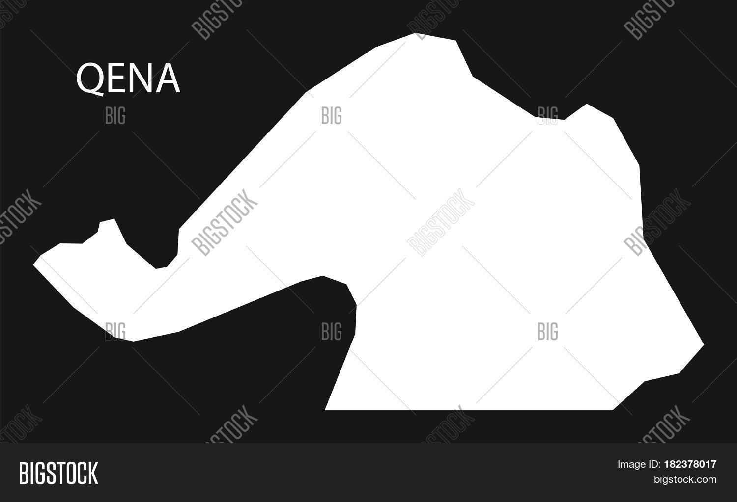 Qena Egypt Map Black Image & Photo (Free Trial) | Bigstock