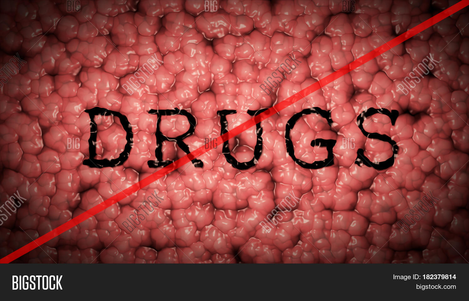Crossed Out Word Drugs Image & Photo (Free Trial) | Bigstock
