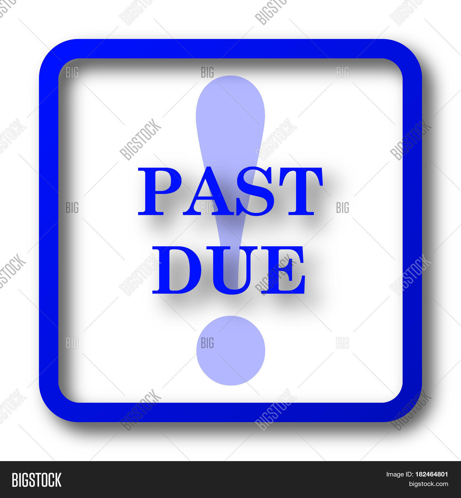 Past Due Icon Image & Photo (Free Trial) | Bigstock