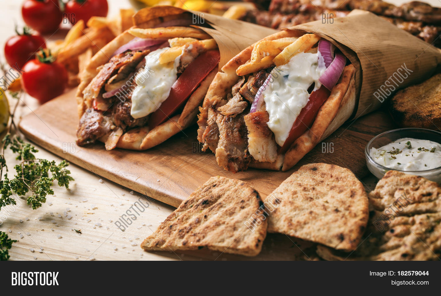 Greek Gyros Wrapped Image & Photo (Free Trial) | Bigstock