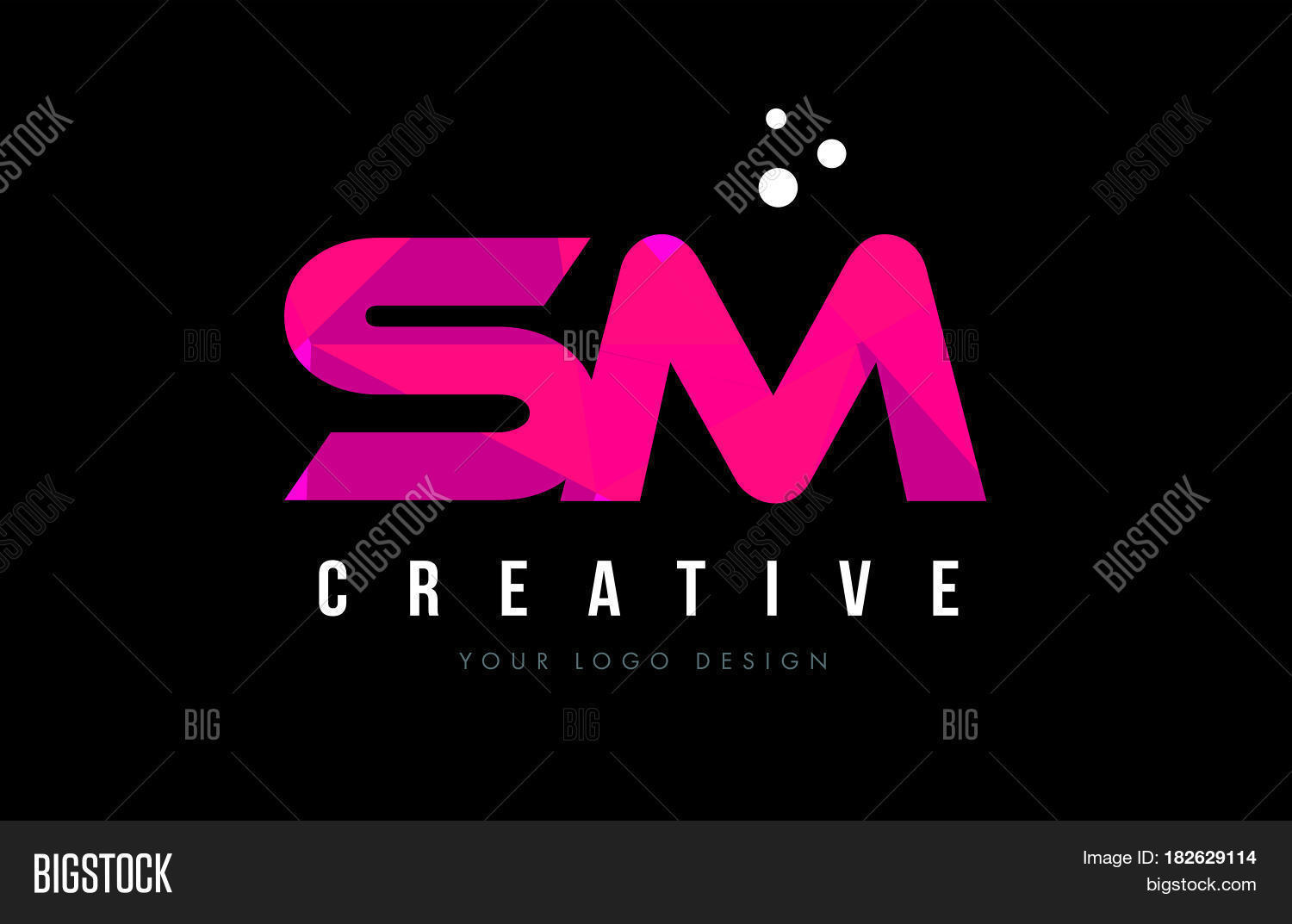 Sm S M Letter Logo Vector & Photo (Free Trial) | Bigstock