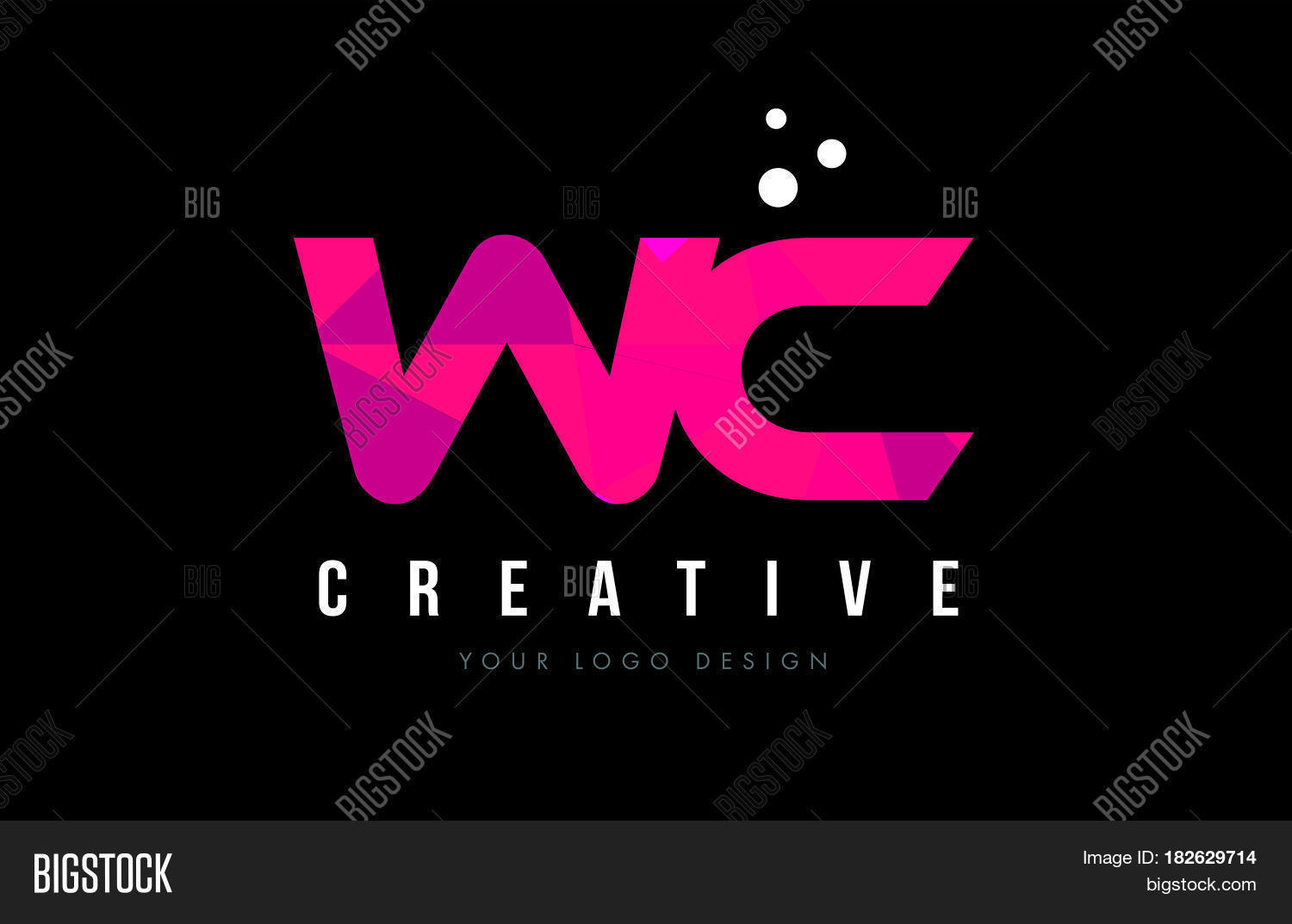 Wc W C Letter Logo Vector & Photo (Free Trial) | Bigstock