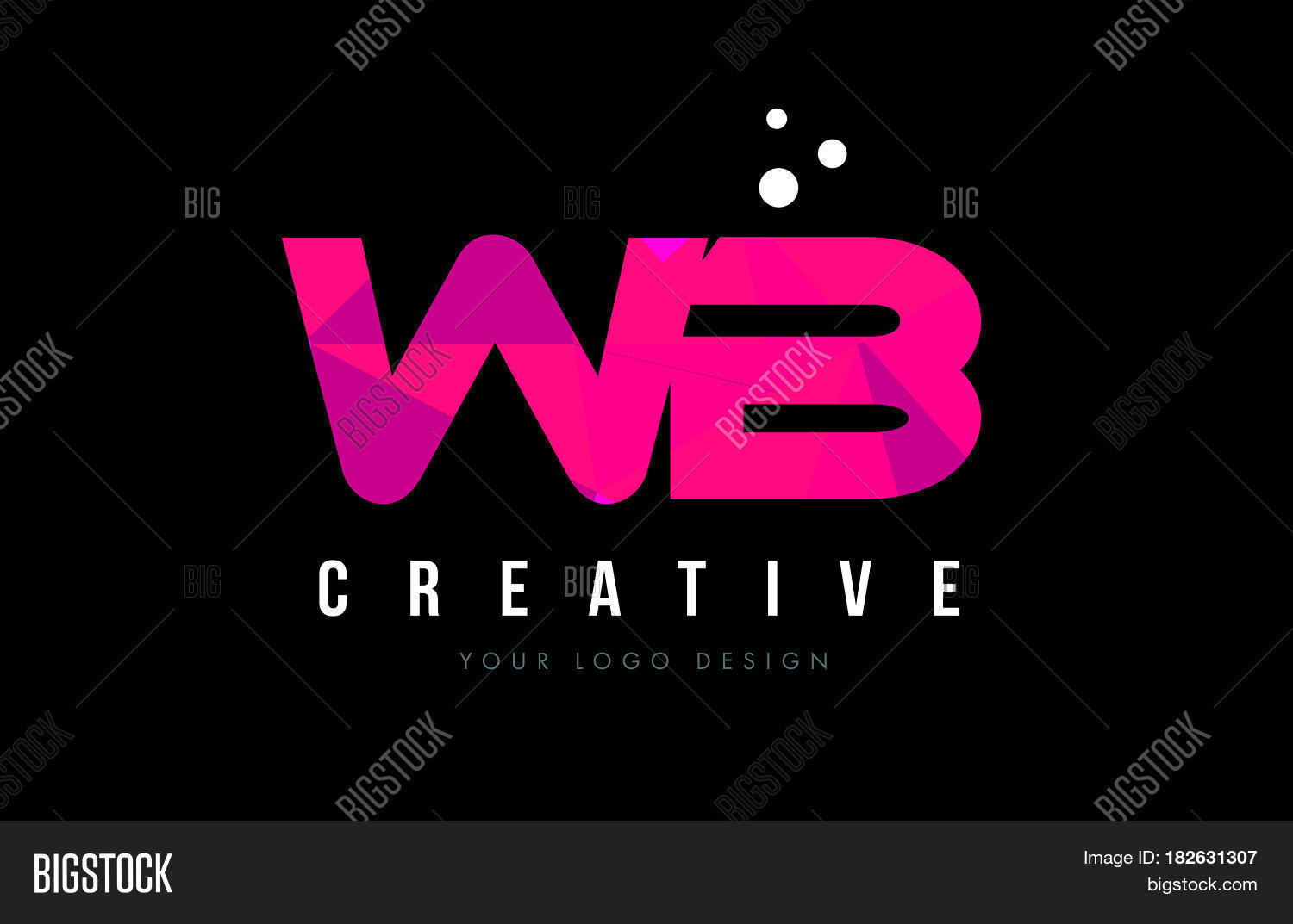 Wb W B Letter Logo Vector & Photo (Free Trial) | Bigstock