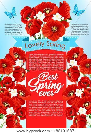 Spring Holiday Poster Vector & Photo (Free Trial) | Bigstock