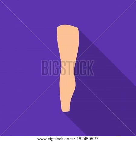 Leg Icon Flat Style Vector & Photo (Free Trial) | Bigstock