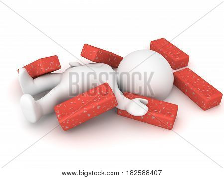3D Character Injured Image & Photo (Free Trial) | Bigstock