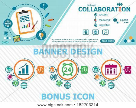 Collaboration Design Vector & Photo (Free Trial) | Bigstock
