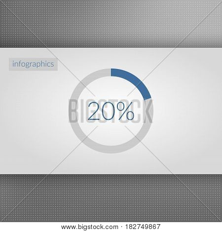 20 Percent Pie Chart Vector & Photo (Free Trial) | Bigstock