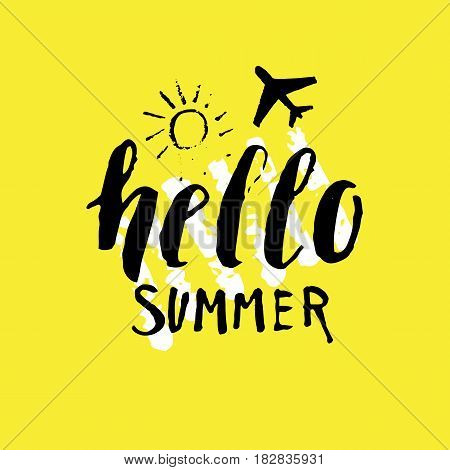 Hello Summer. Modern Vector & Photo (Free Trial) | Bigstock