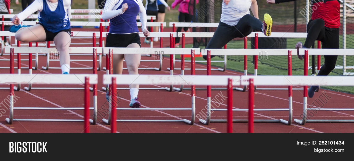 Four Girls Racing Image & Photo (Free Trial) | Bigstock