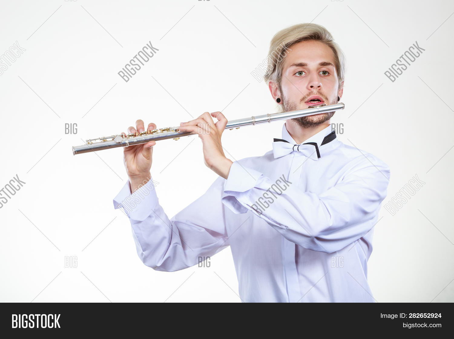 Flute Music Playing Image & Photo (Free Trial) | Bigstock